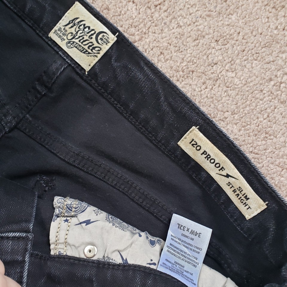 Moon Shine Spirit By Brad Paisley 120 Proof Size 34x32 Black Slim ...