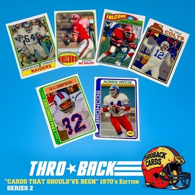 THROBACK custom USFL NFL WFL CFL Football Card U-PICK 7 for $11 LOT | eBay