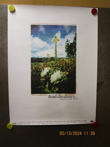 DEAD CAN DANCE CD Boxed Set 1981-1998 Promo Poster New! Unused! 2001 ...