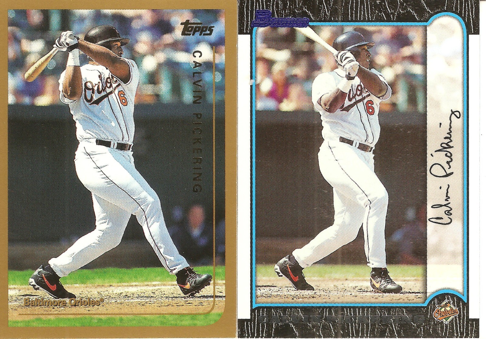 2 DIFFERENT BASEBALL CARD LOT OF CALVIN PICKERING 961 | eBay