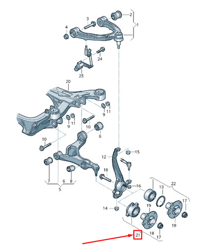 NEW VW TOUAREG 7P REAR WHEEL BEARING 7P0498287 ORIGINAL | eBay