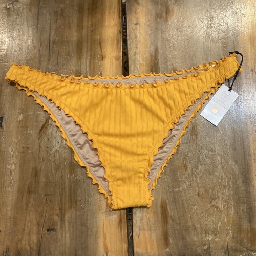 Shade & Shore High Leg Extra Cheeky Yellow Bikini Bottom Size XL NWT | eBay