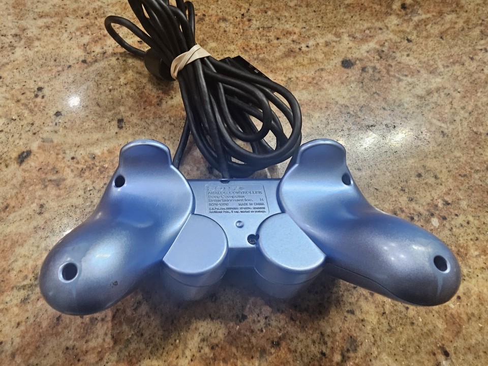 Sony PlayStation 2 PS2 Ocean Aqua Blue Controller DualShock OEM SCPH ...