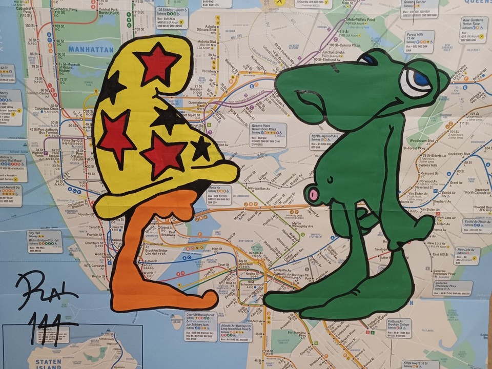 Wizard and Lizard Graffiti Art Expressionism Art NYC New York Subway ...