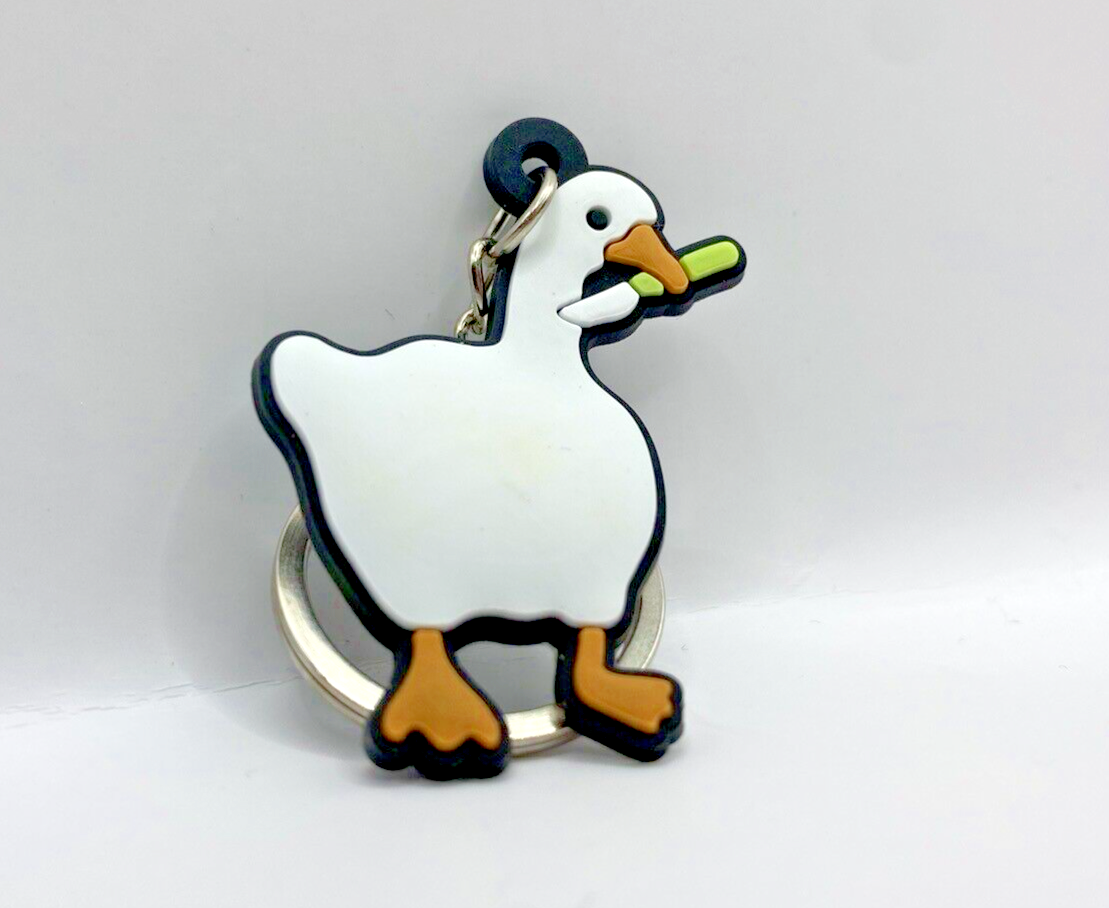 Untitled Goose Game Keyring Funny Bad Goose With Kinfe Keychain Viral ...