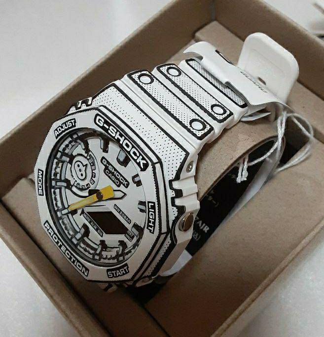 Casio G-SHOCK MANGA THEME GA-2100MNG-7AJR Men's Watch Octagon White Pre ...