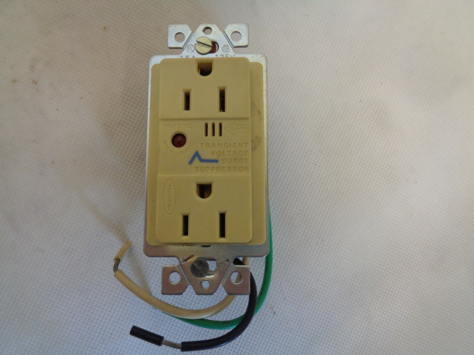 NEW HUBBELL 5252-IS DUPLEX RECEPTACLE 2 POLE 3-WIRE | eBay