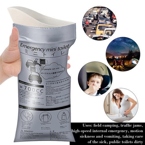 12/24 Outdoor Emergency Disposable Urinals Wee Pee Urine Bag Camping ...