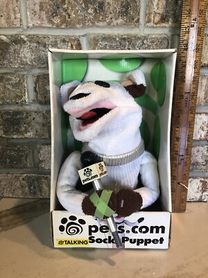 Pets.com Famous Sock Puppet Interview Dog NEW In Box - Hilarious! | eBay