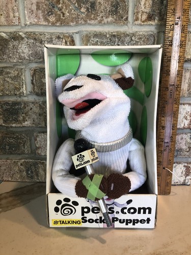 Pets.com Famous Sock Puppet Interview Dog NEW In Box - Hilarious! | eBay