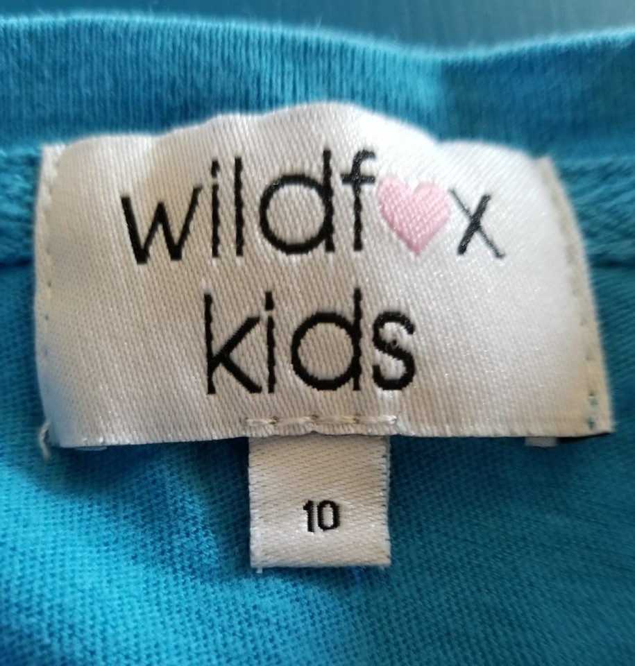 Wildfox Kids Blue Long Sleeve Top Girls Size 10 | eBay