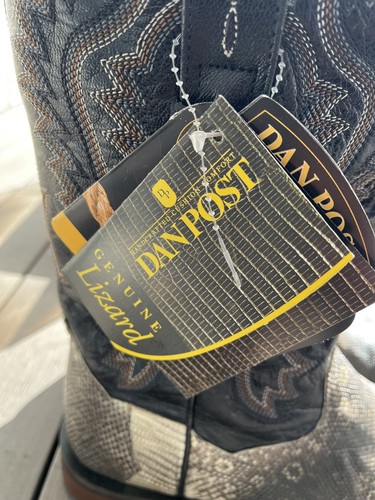 NIB Mens 10 D Dan Post Elgin RINGTAIL Lizard Square Western Cowboy ...