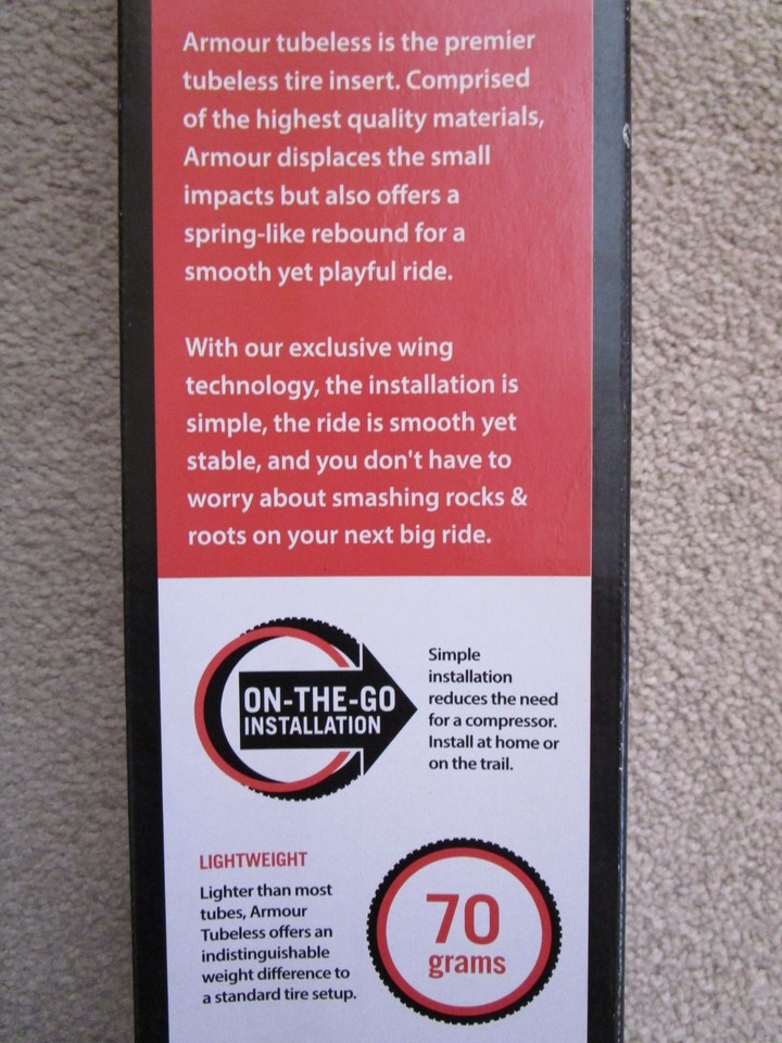 2X Tannus Armour Tubeless Gravel Tire Inserts 700 x 33-47mm Width PAIR ...