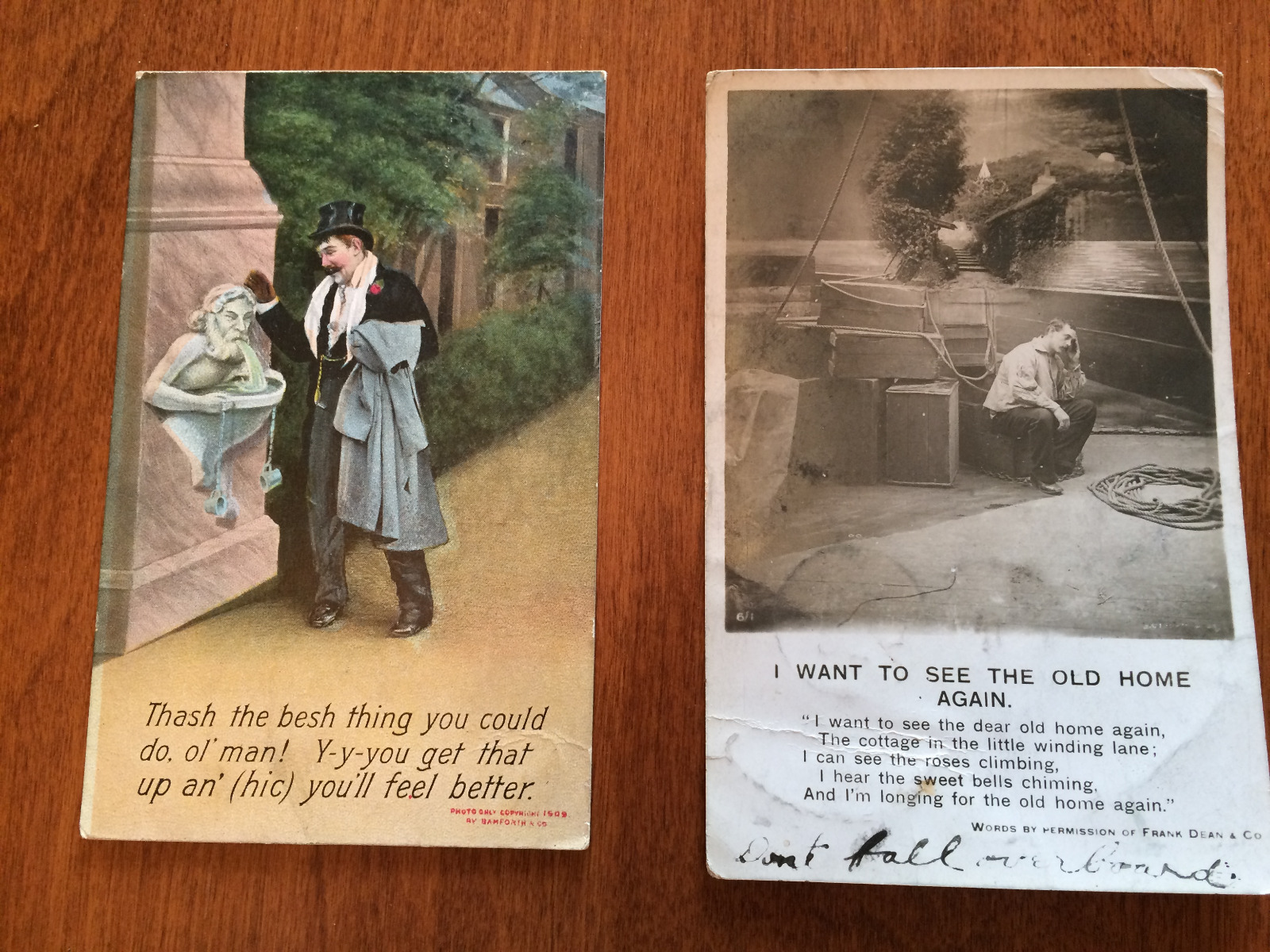 2 Vintage Holmfirth Bamforth & Co English Postcards | eBay