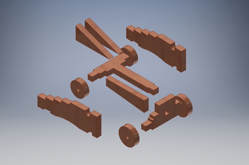 Heller HMS Victory 1:100 - 46 Laser cut gun carriages for guns and ...