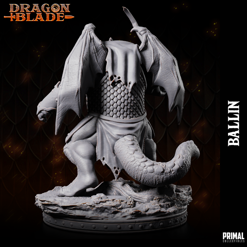 Ballin (Baaz)-Dragonblade-3D Printed Resin RPG/Dungeons and Dragons ...