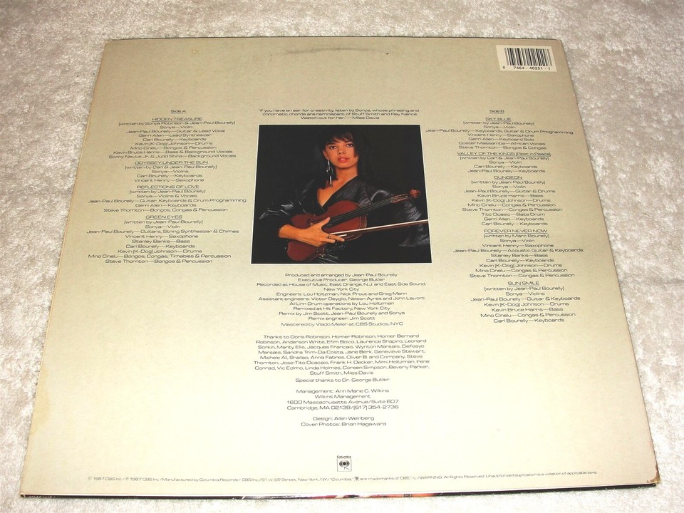 Sonya Robinson "Sonya" 1987 Jazz LP, Nice VG++!, Vinyl, Orig Columbia ...