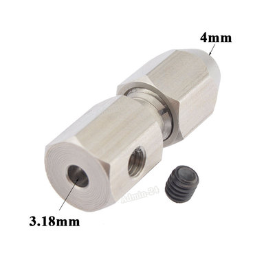 Rc Boat Flex Collet Couplings for 3.17mm Motor Shaft to 4mm Flexible ...