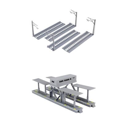 Train Track Rail Modes Station Platform for HO Gauges Layout Landscape ...