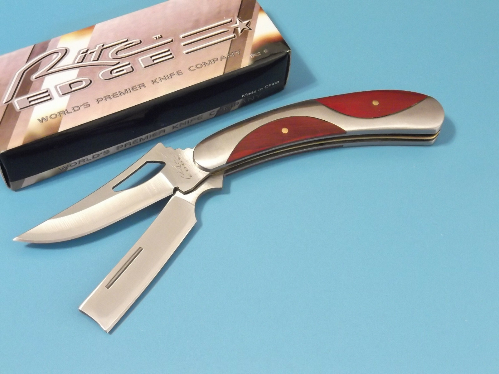 Rite EDGE 210412 Razor & Clip 2 blade folding pocket knife 3 5/8 ...