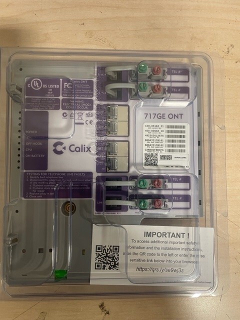 Calix 717GE 100-05162 Optical Network Terminal for sale online | eBay