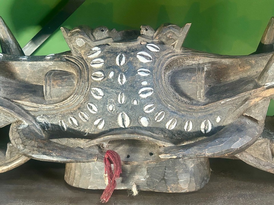 African Senufo Fire Spitter Janus Double Helmet Mask | eBay UK