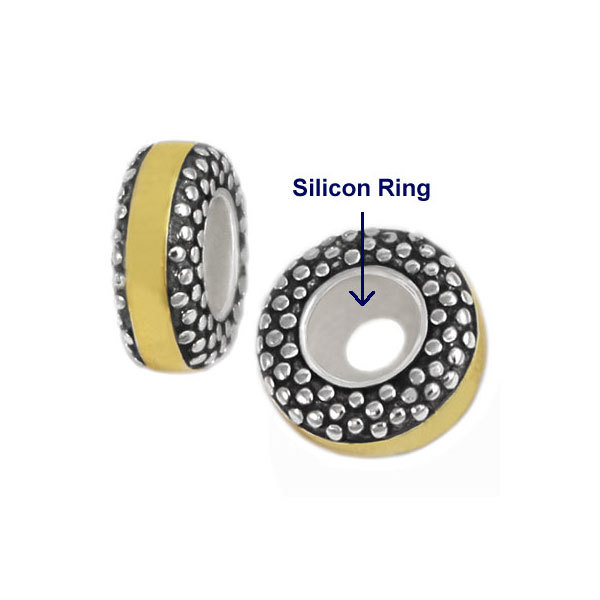 925 Sterling Silver Bead stoppers for 3 mm Chain Bracelets & Necklaces ...