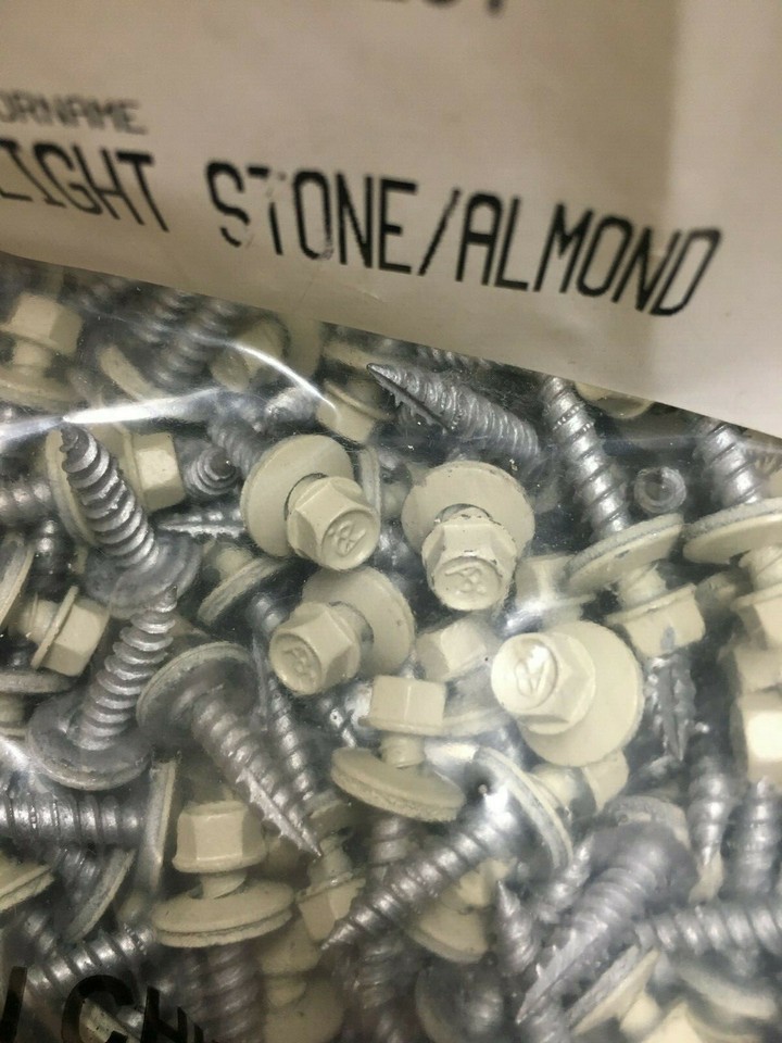 2500 colored METAL ROOFING SCREWS #10x 1" metal to wood 1inch green ...