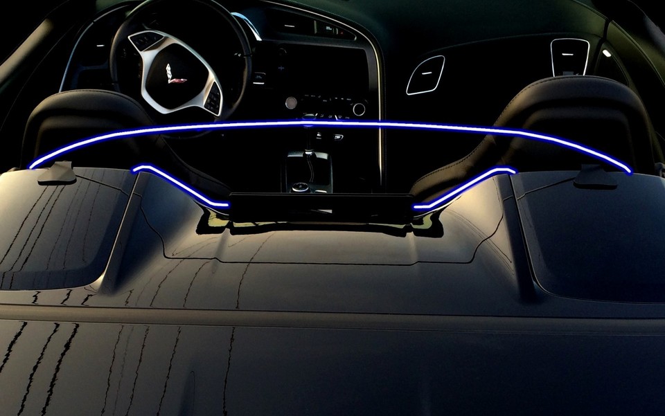 Wind Screen for Corvette Stingray Convertible C7 - windrestrictor wind ...