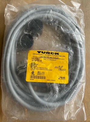 TURCK RSFP RKFP 577-5M MINI FAST CORDSET U-77155 300V 5A 5M NEW IN ...