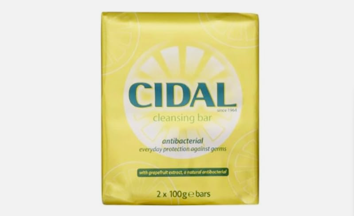 CIDAL Antibacterial Soap With Grapefruit Extract (16 x 100g bars) 8 ...
