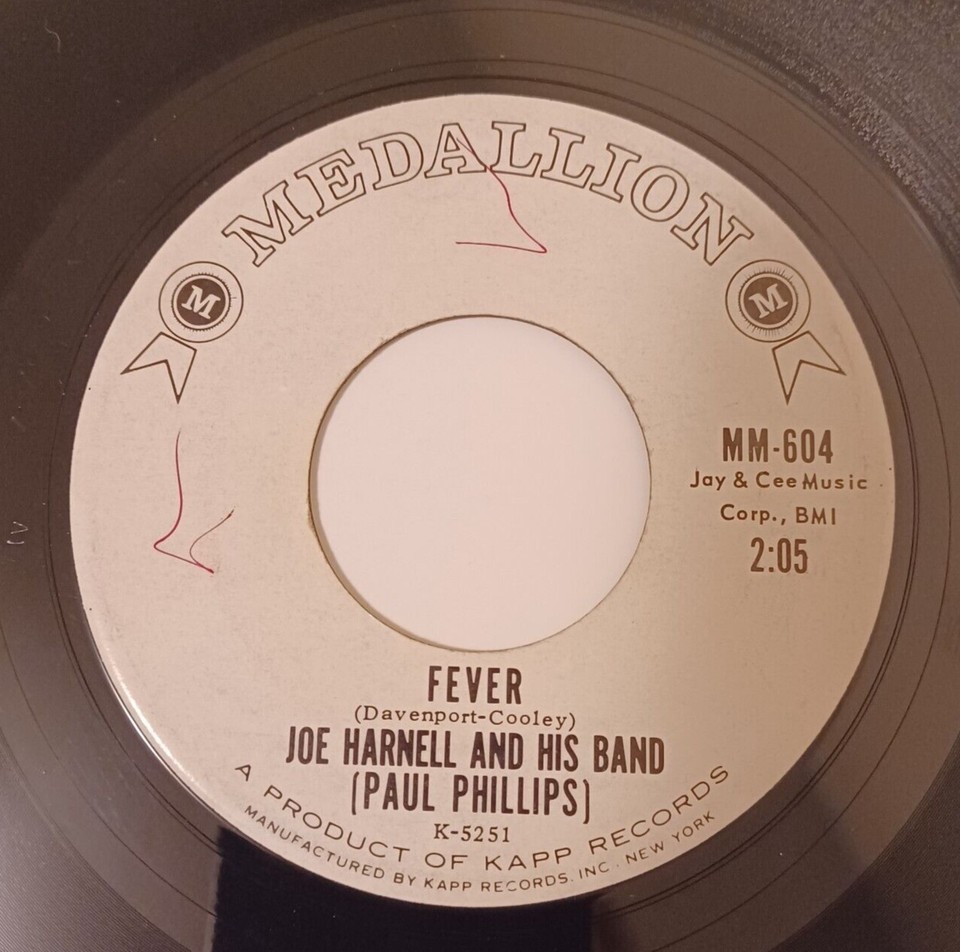 JOE HARNELL AND HIS BAND "FEVER" 45 RPM | eBay