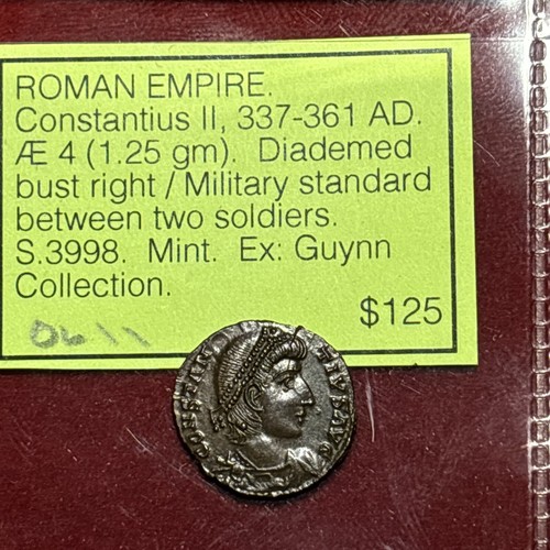 c.337-361 AE4 - Constantius II - Two Soldiers & Standard Ex Guynn ...