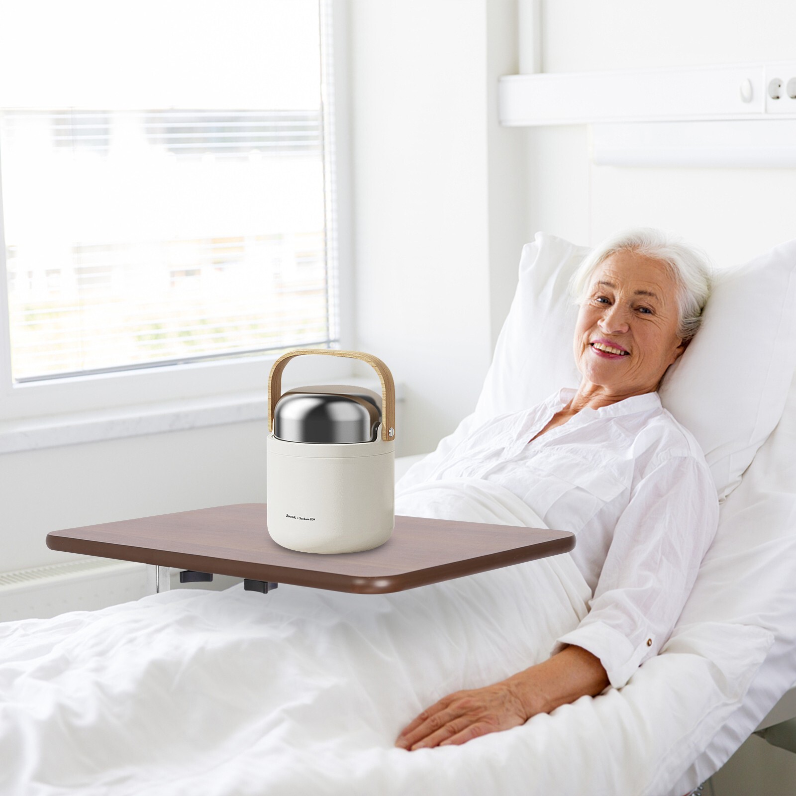 Altus Adjustable Overbed Bedside Table with Rolling Wheels Laptop | eBay