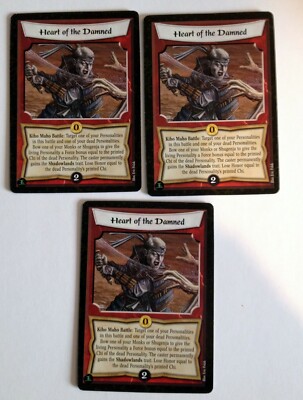 Heart of the Damned (3) L5R Legend of the Five Rings CCG Fire and ...