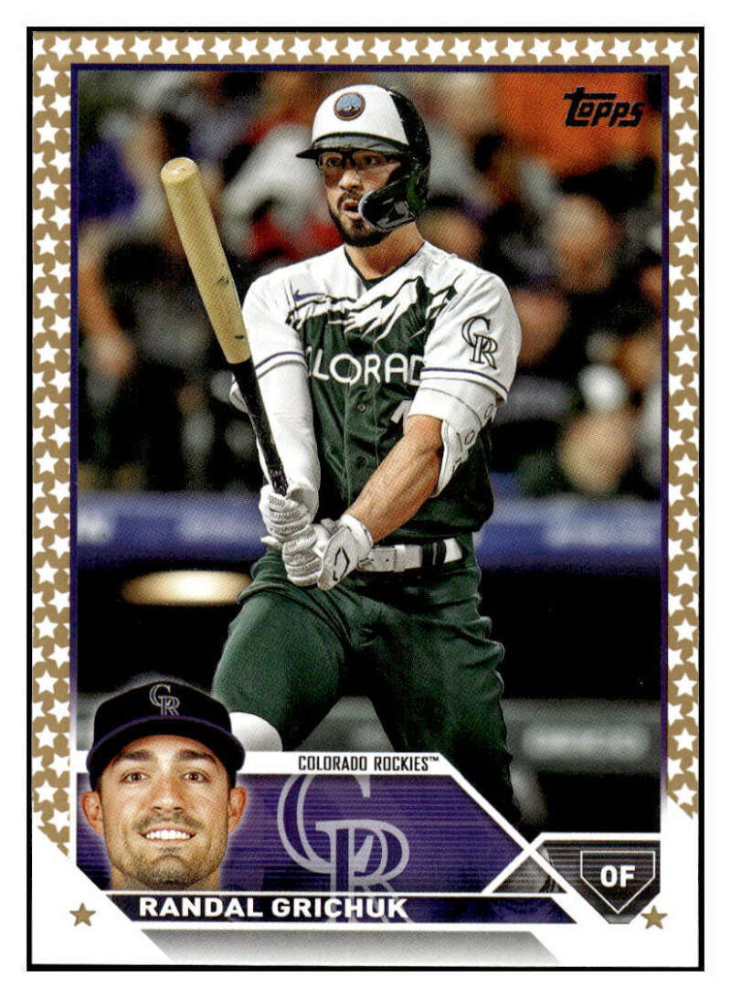 Randal Grichuk 2023 Topps Gold Star Parallel #110 MLB Rockies ID:77935 ...