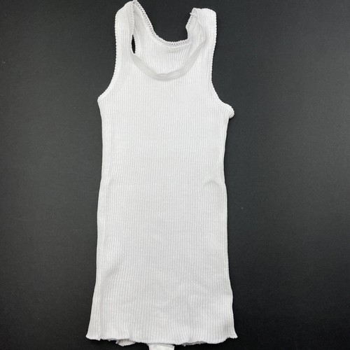 Girls,Boys size 0, Bonds, white ribbed cotton singlet top, FUC