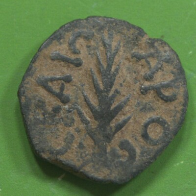 JUDAEA Procurators Porcius Festus ae15 Bronze Prutah Coin PALM ...