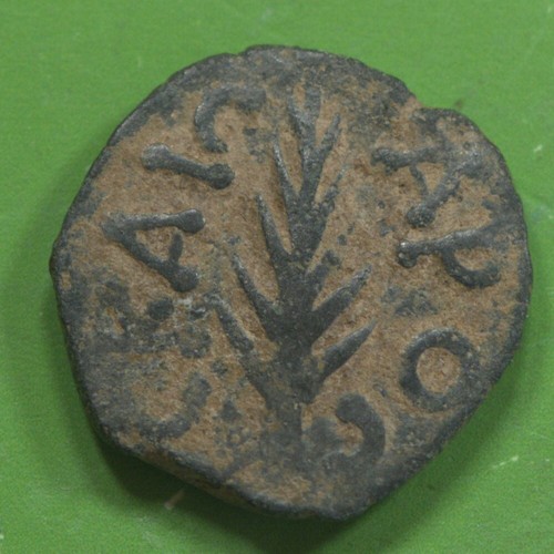 JUDAEA Procurators Porcius Festus ae15 Bronze Prutah Coin PALM ...