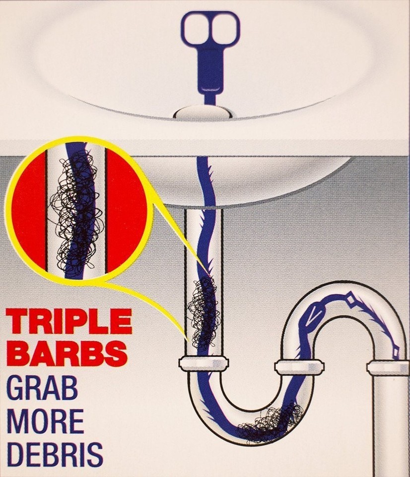 Roto Rooter Drain Snake Hair Clog Remover Flexible Plastic Hand Tool ...