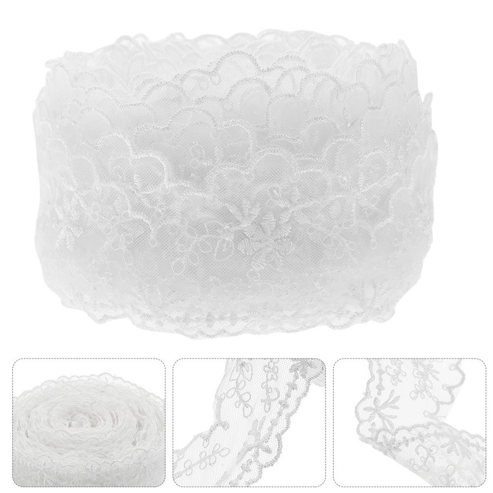 1 Roll of Clothes Lace Trim Wear-resistant Lace Trim DIY Clothes Trim ...