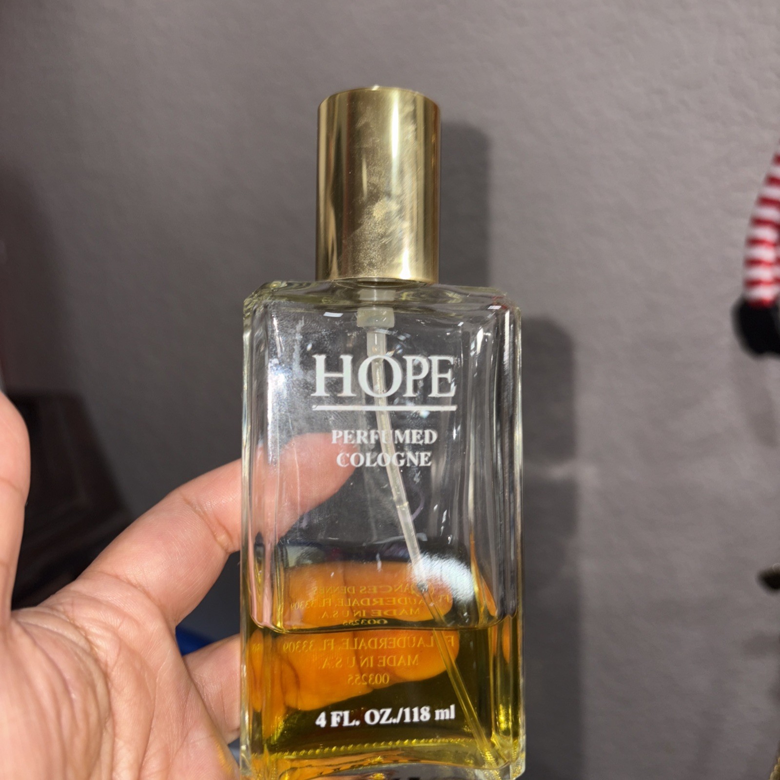 Vintage HOPE by Frances Denney Perfumed Cologne Spray 4 oz, Used