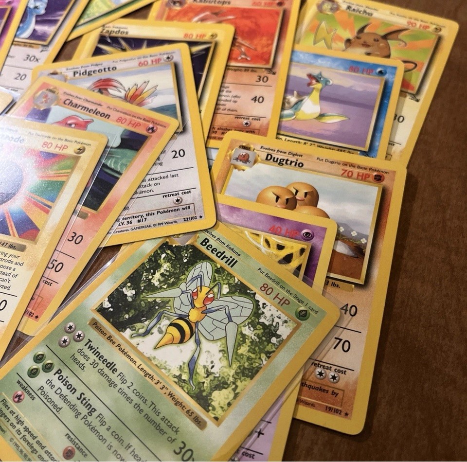 All WOTC Old Pokemon Cards Vintage Pack w/ Rare & 1st Edition Cards ...