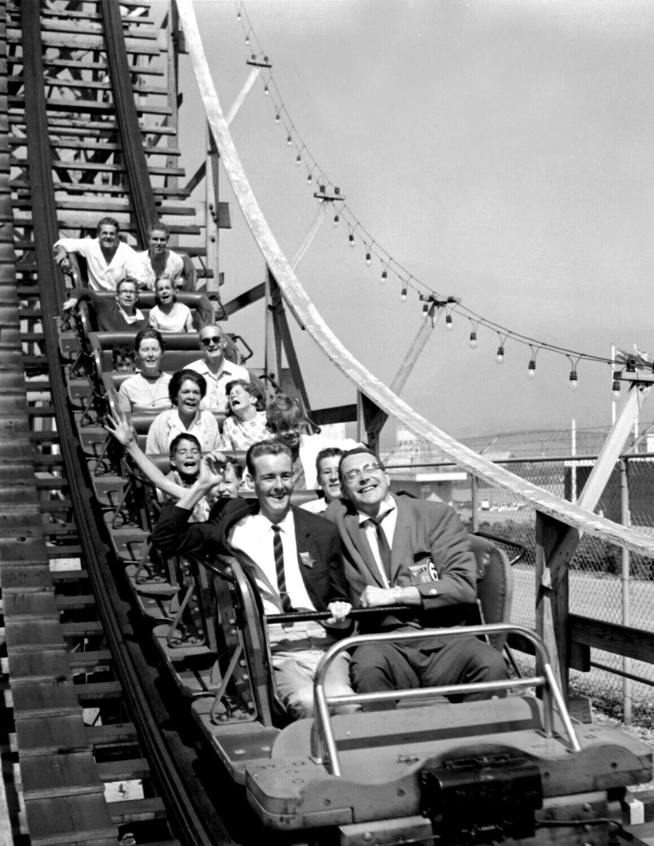 Vintage Roller Coaster Illustration