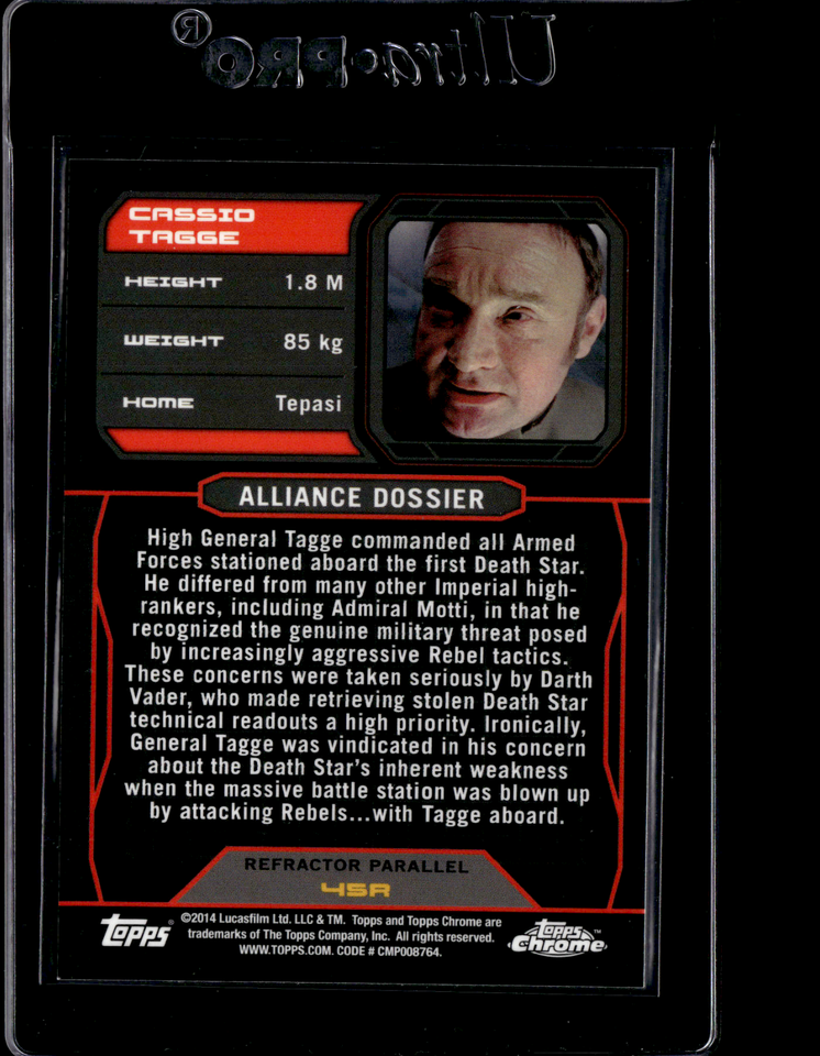 2014 Topps Star Wars Chrome Perspectives Refractor #45R Cassio Tagge | eBay