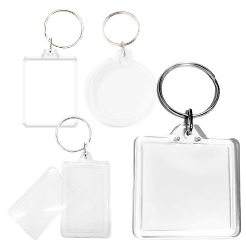 4pcs Acrylic Photo Keychain Acrylic Photo Keychain Insert Artwork Photo ...