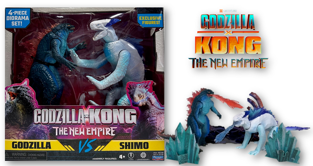 Godzilla x Kong The New Empire - Godzilla vs Shimo 2 PACK - IN HAND ...