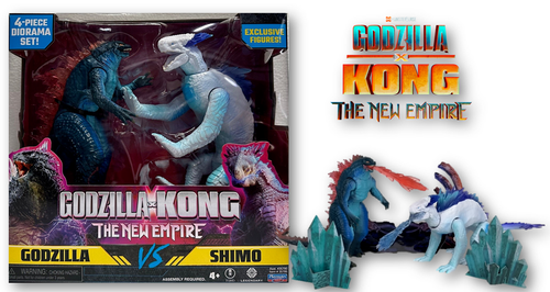 Godzilla x Kong The New Empire - Godzilla vs Shimo 2 PACK - IN HAND ...