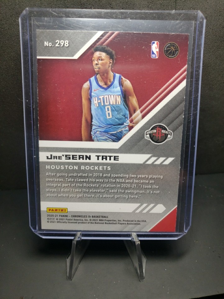 Jae'SEAN TATE RC XR GREEN HOLO FOIL 2020-21 CHRONICLES NBA CARD NO. 298 ...