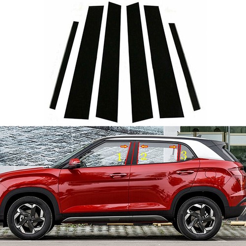 For Hyundai Creta Ix25 2020-2023 Gloss Black Pillar Posts Door Window ...